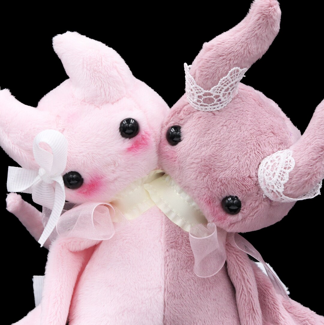 Pink and Plum Hop and Scotch Conjoined Twins / 2 Headed Plush Art Doll ...