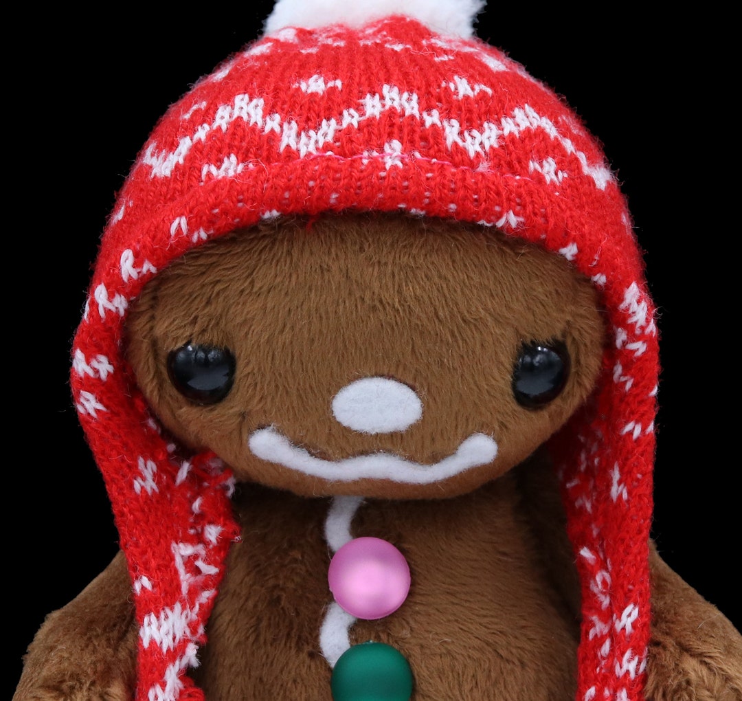 Cute Gingerbread Boy Plush Art Doll With Jointed Arms - Etsy