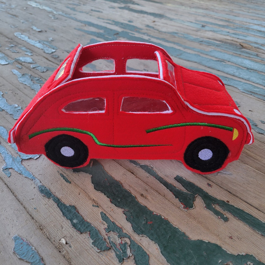 Felt Doll Car , Pretend Felt Car , Christmas Doll Play Set , Fits Elves ...