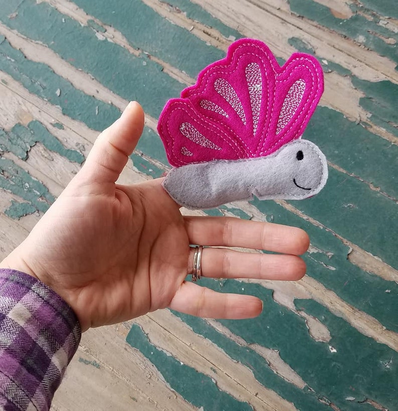Butterfly Finger Puppet , Butterfly Finger Friend , Bendable Butterfly ...