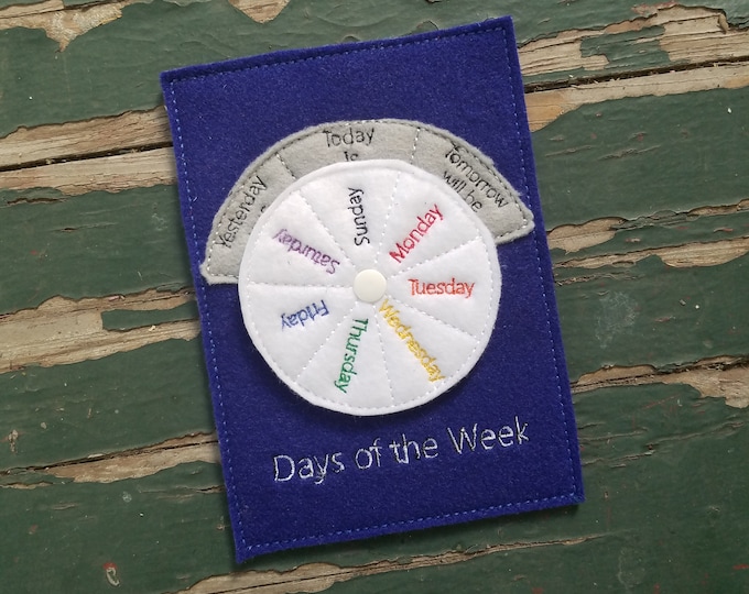 Days of the Week Wheel - Yesterday Today Tomorrow Wheel - Montessori ...