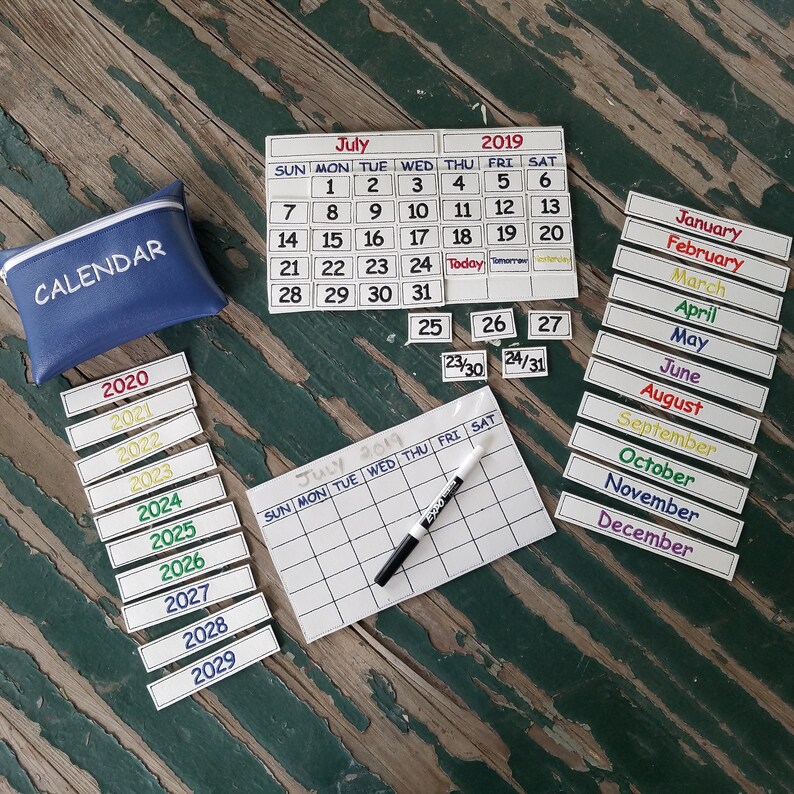 Calendar Play Set , Marine Vinyl Play Set , Educational Fun , Days of ...