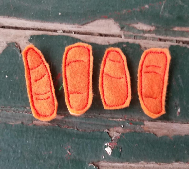 Play Food Felt Food Fish and Clam Dinner Play Set Lemon | Etsy