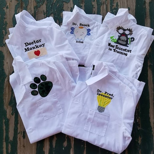 Personalized Child's Lab Coat Doc Doctor Dentist | Etsy