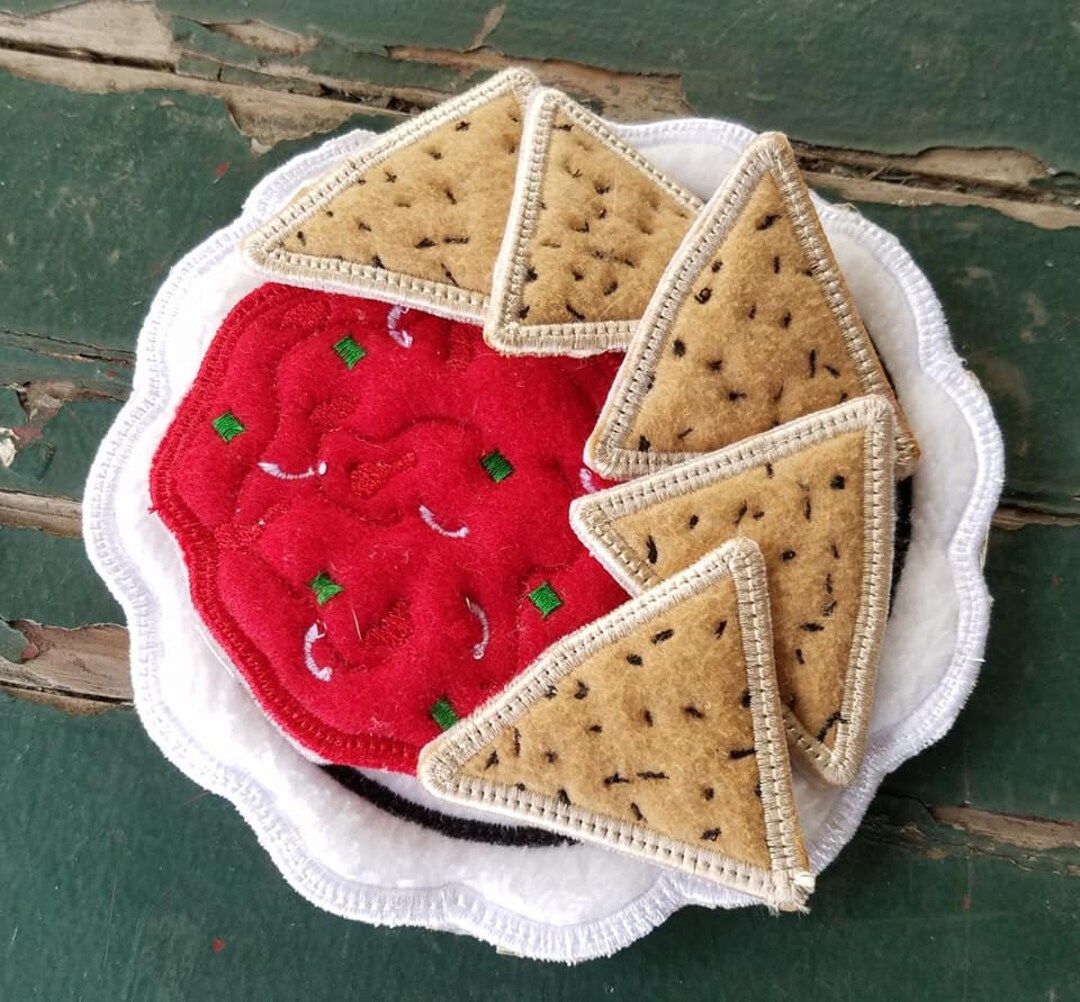 Felt Food Chips and Salsa Play Set: Pretend Play Snack - Etsy
