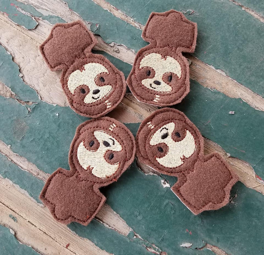 Sloth Finger Puppet , Sloth Finger Friend , Bendable Sloth Finger ...