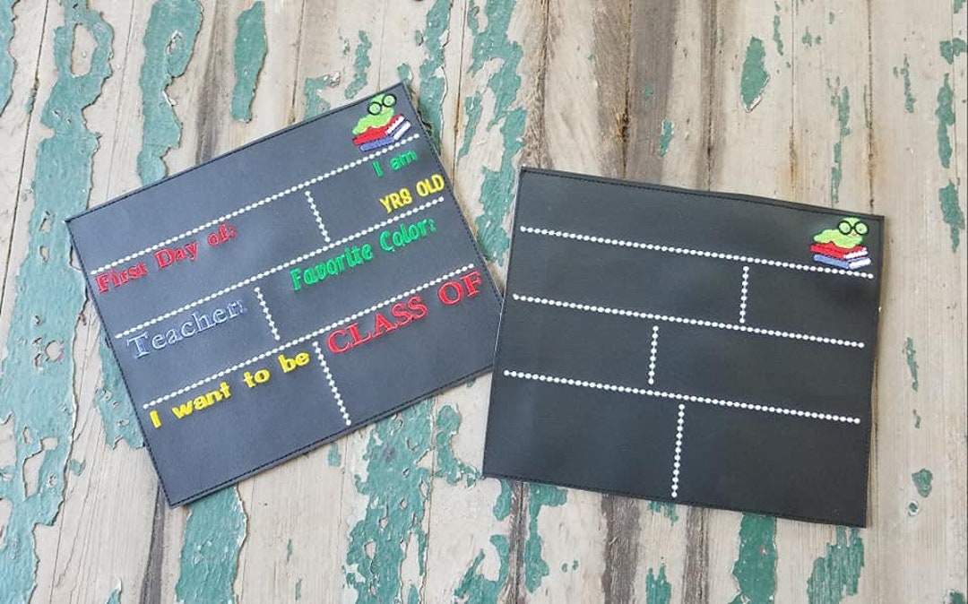 Back to School Chalkboard Sign , Reusable Chalkboard Sign , Chalkboard ...