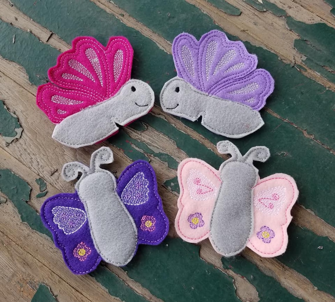 Butterfly Finger Puppet , Butterfly Finger Friend , Bendable Butterfly ...