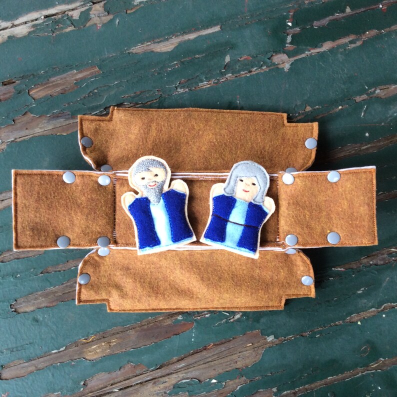Noah's Ark Felt Finger Puppet Set: Bible Story Play - Etsy