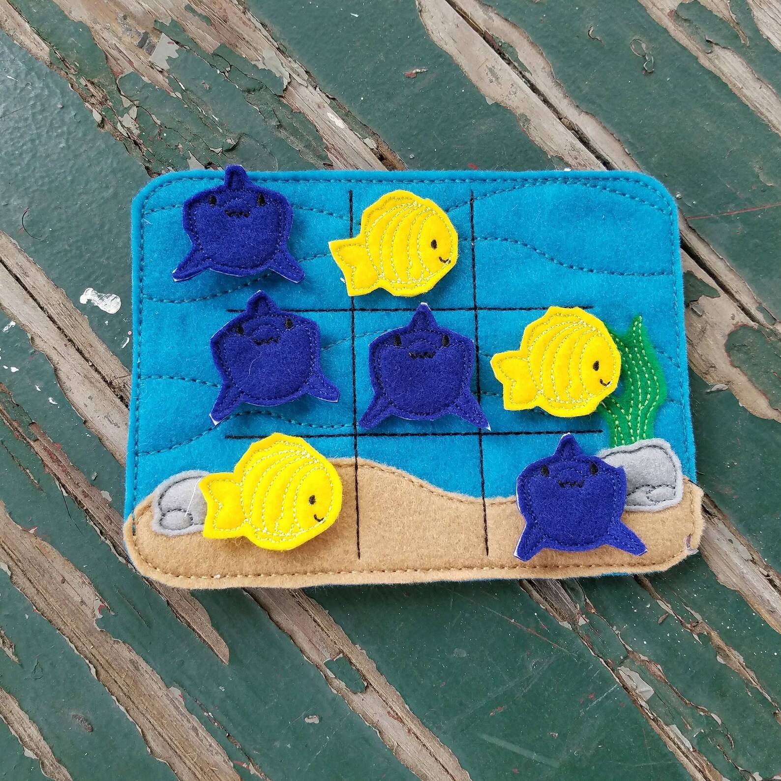 Seashore Tic Tac Toe Set Felt Play Set Felt Tic Tac Toe - Etsy