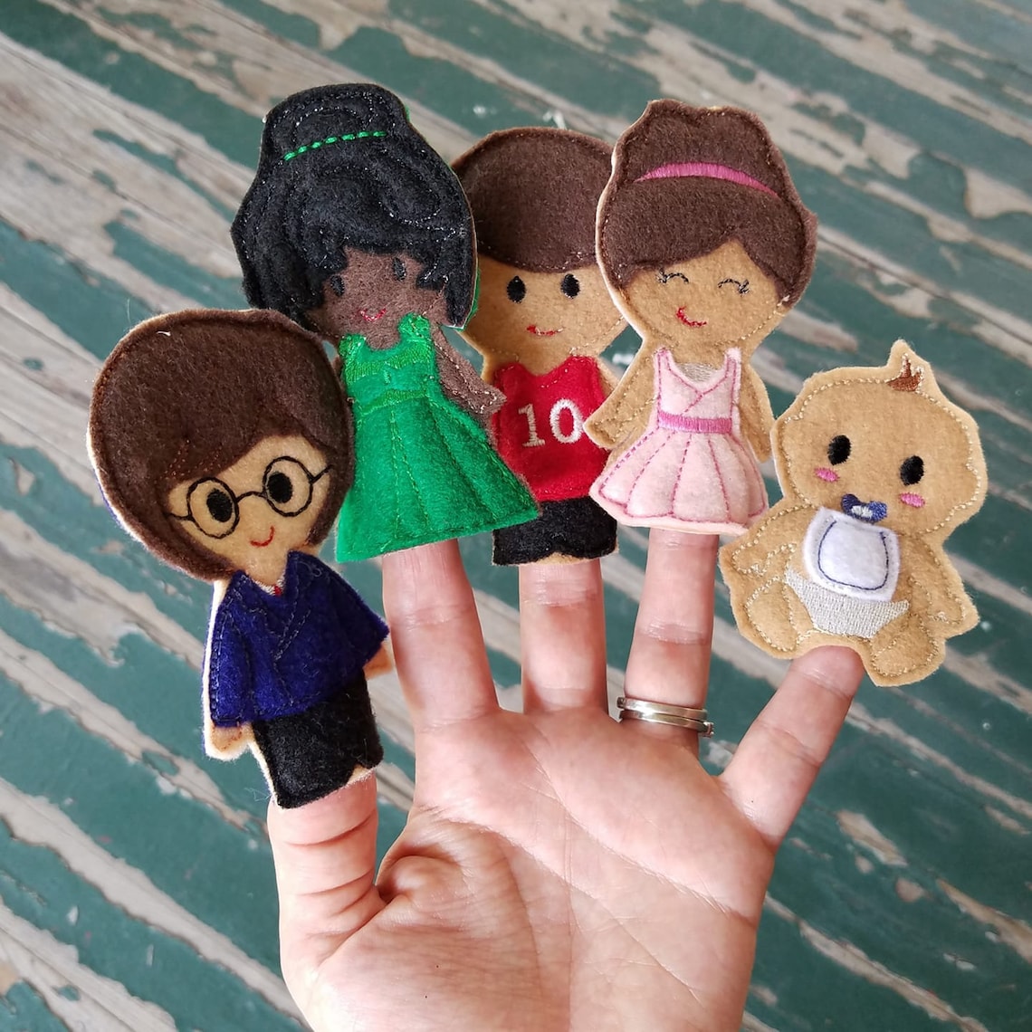 My Family Finger Puppet Play Set Sold Individually or as a | Etsy
