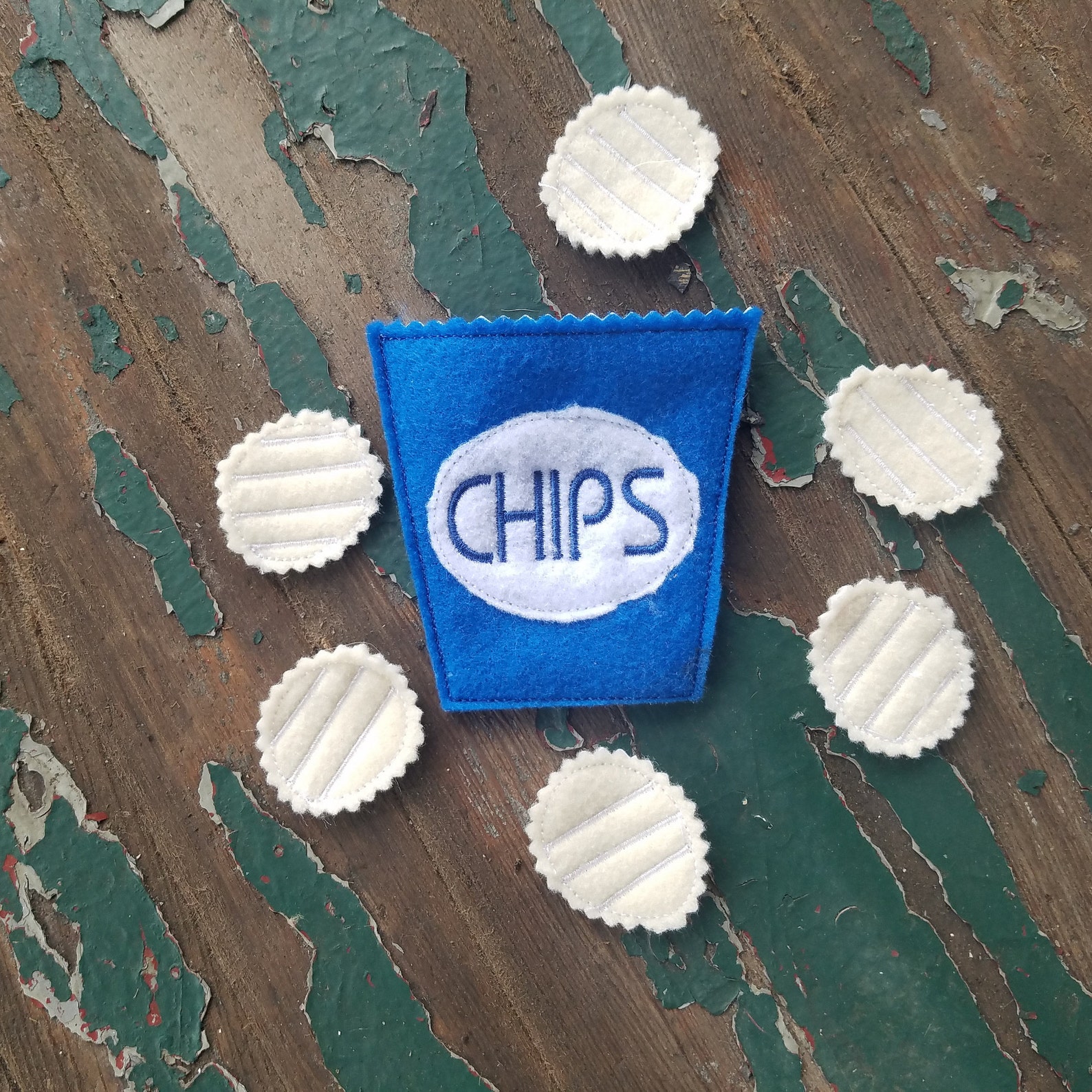 Play Food Felt Food Bag Snacks Play Set Fish Crackers | Etsy