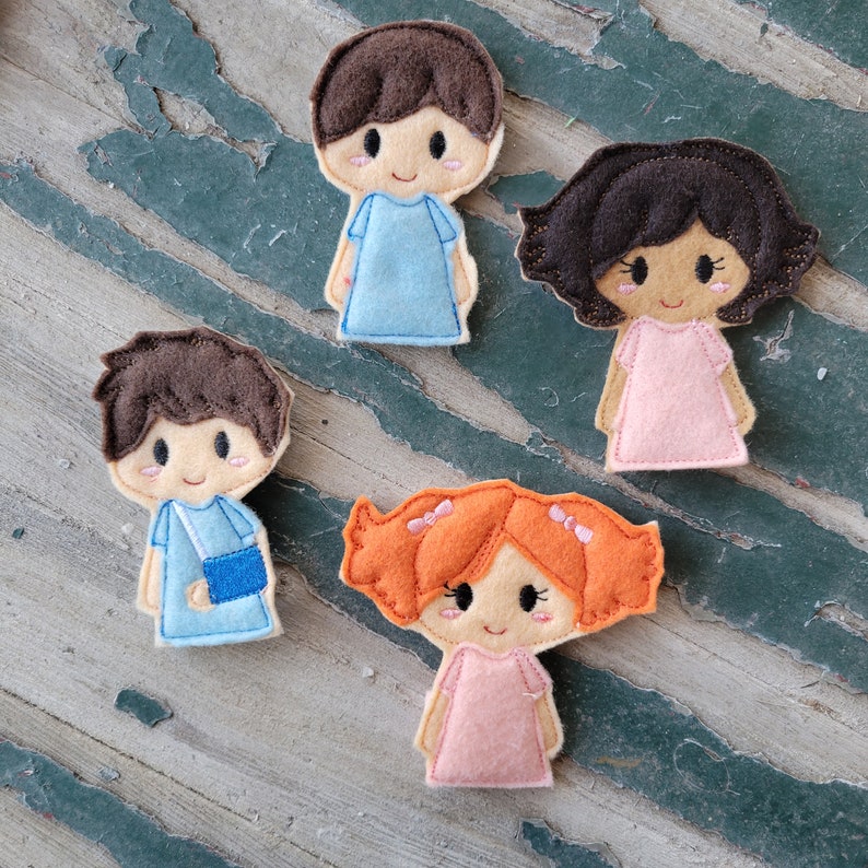 Hospital Staff Felt Finger Puppets Play Set Hospital Pretend - Etsy