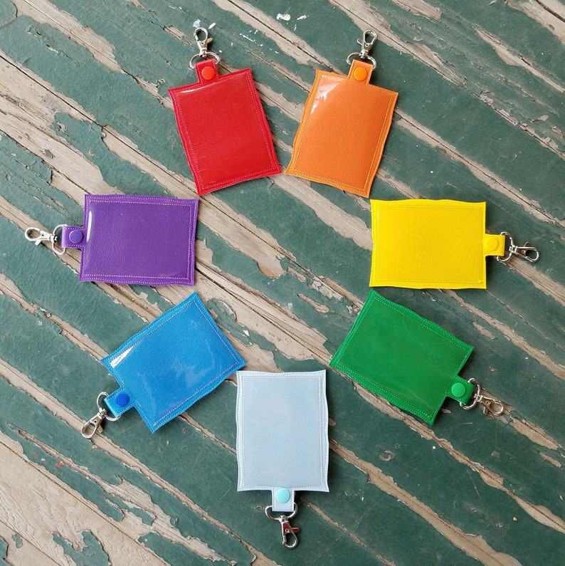 Key Fob Key Chain Snap Tab Embroidered Vinyl Picture - Etsy