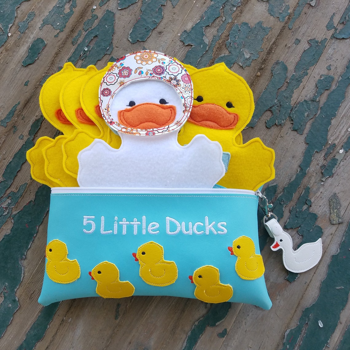 5 Little Ducks Storybook Characters Felt Puppets Five | Etsy