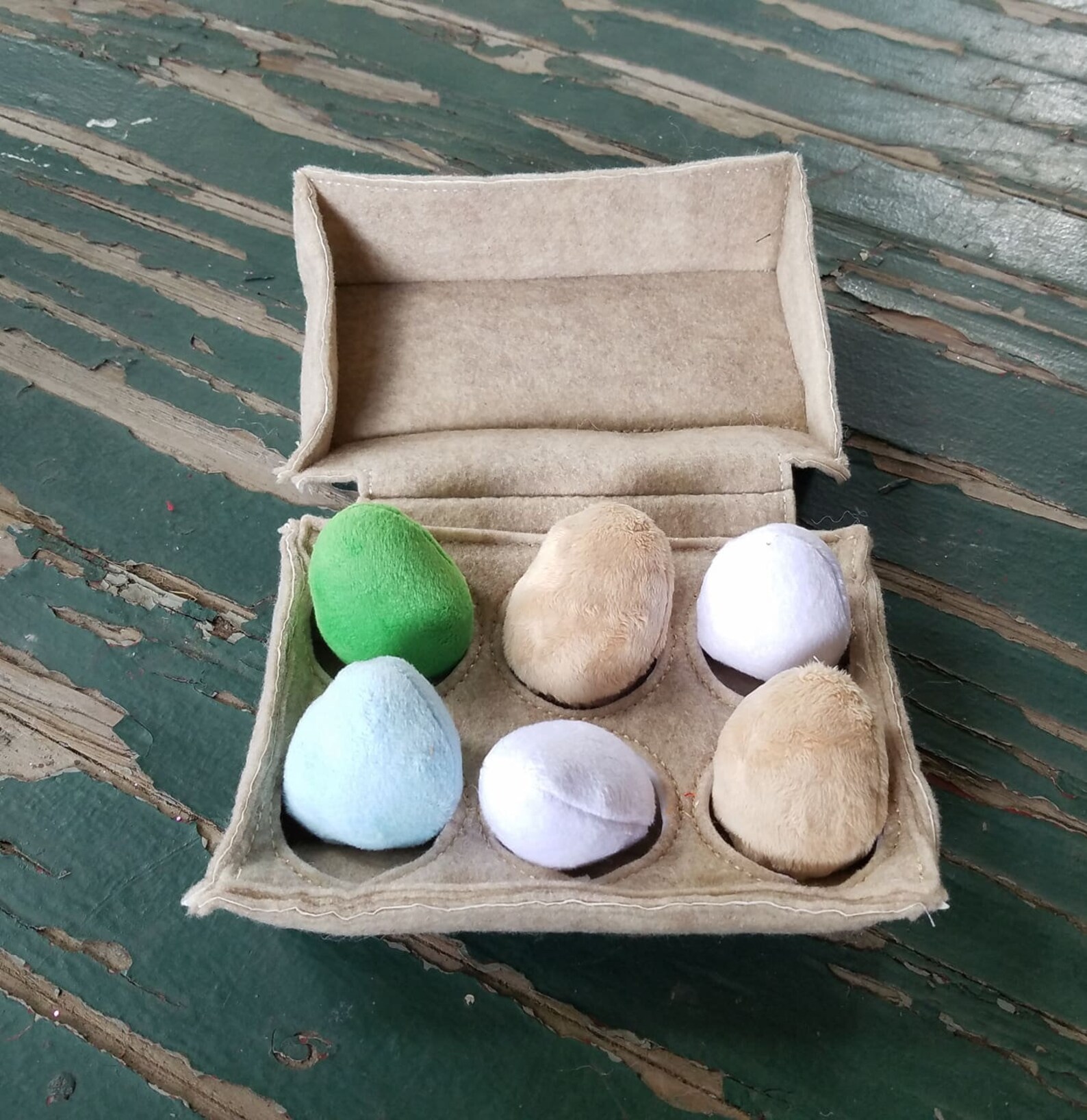 Plush Stuffed Chicken Play Set Hens Chicks Eggs Carton | Etsy