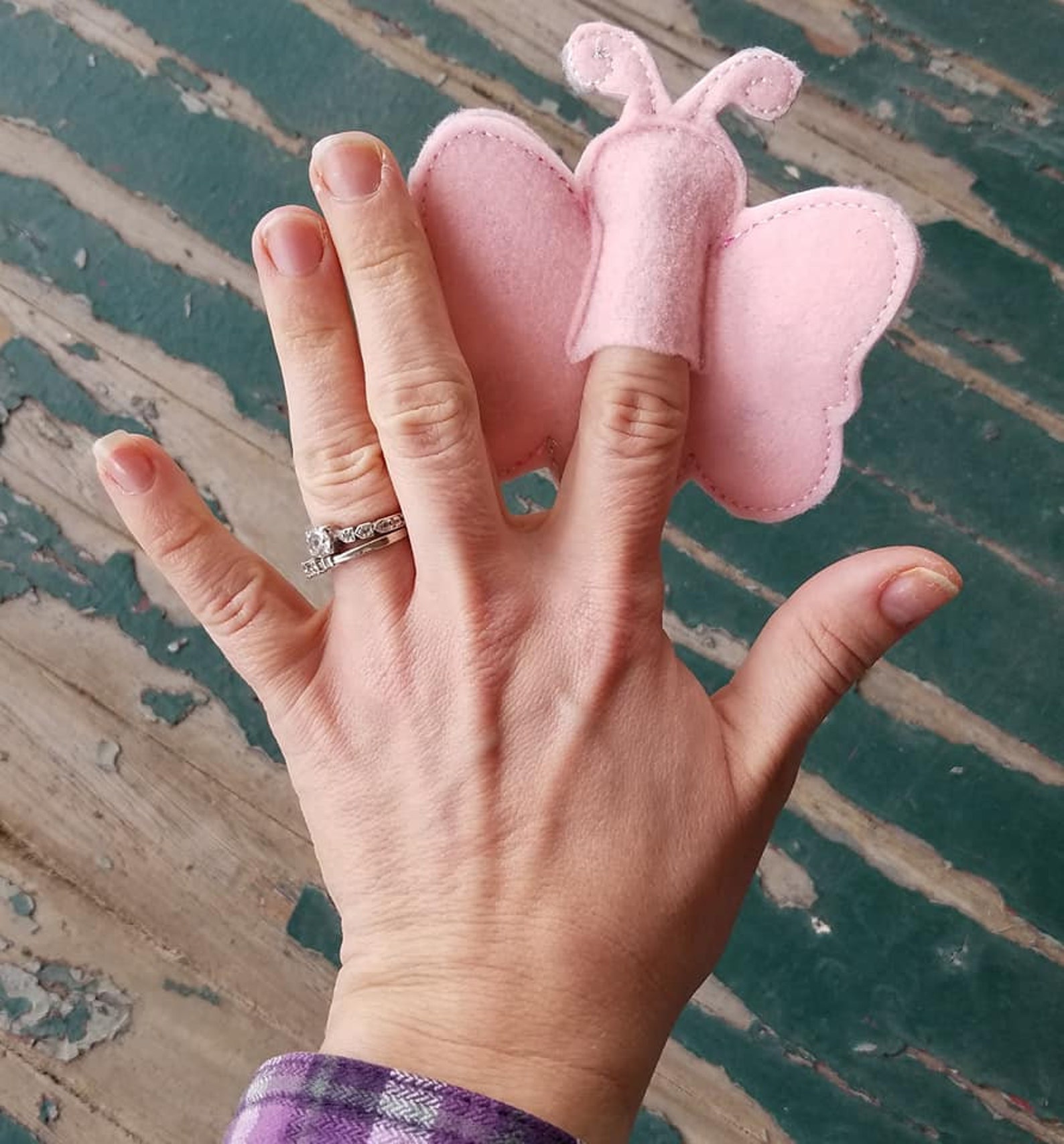 Butterfly Finger Puppet , Butterfly Finger Friend , Bendable Butterfly ...