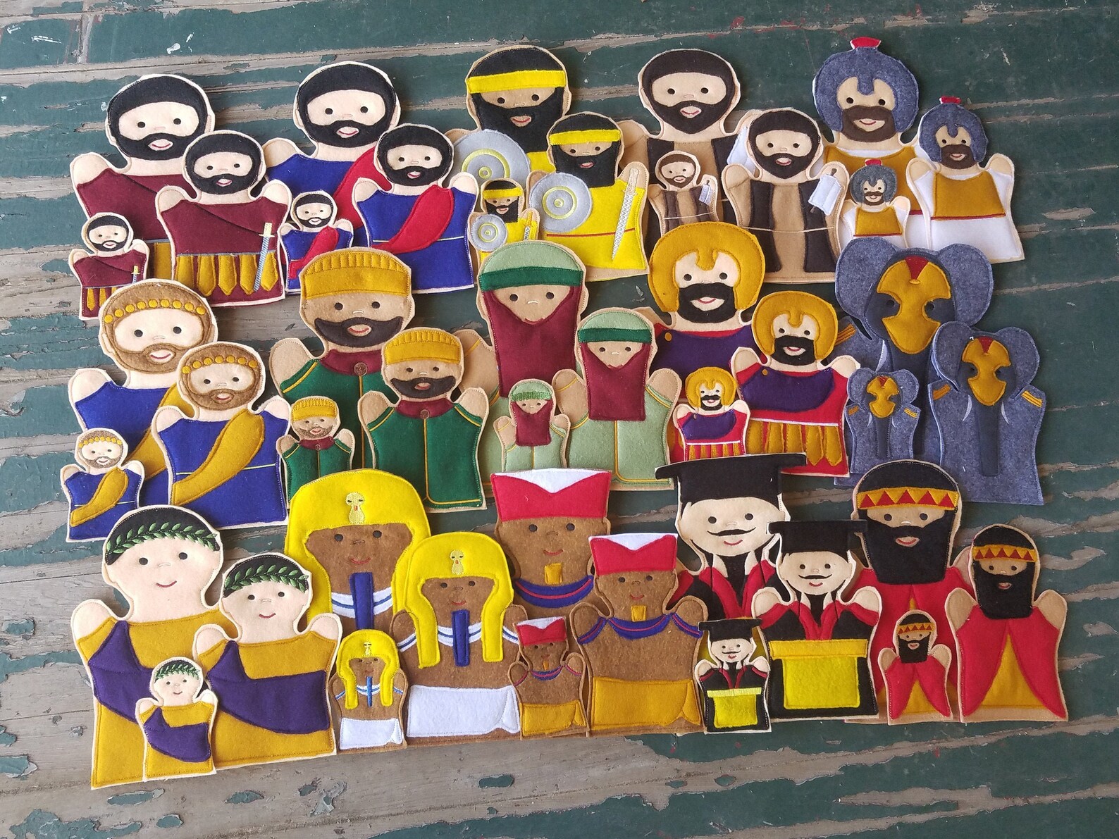 Historical Felt Puppets History Play Set Educational | Etsy