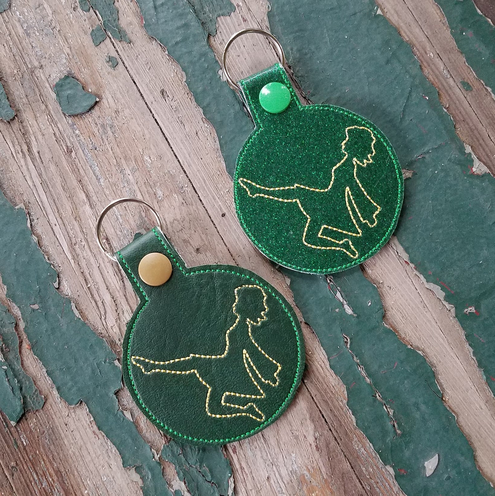 Key Fob Key Chain Snap Tab Embroidered Irish Dance Key - Etsy