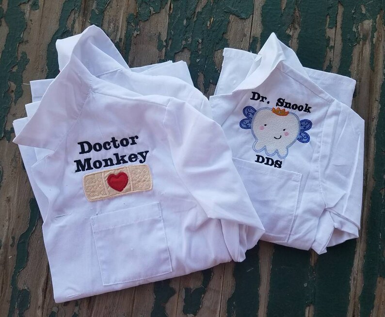 Personalized Child's Lab Coat Doc Doctor Dentist - Etsy