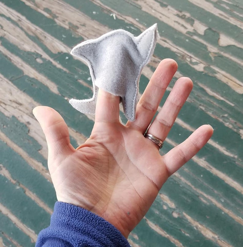 Shark Finger Puppet Shark Finger Friend Shark Puppet Play - Etsy
