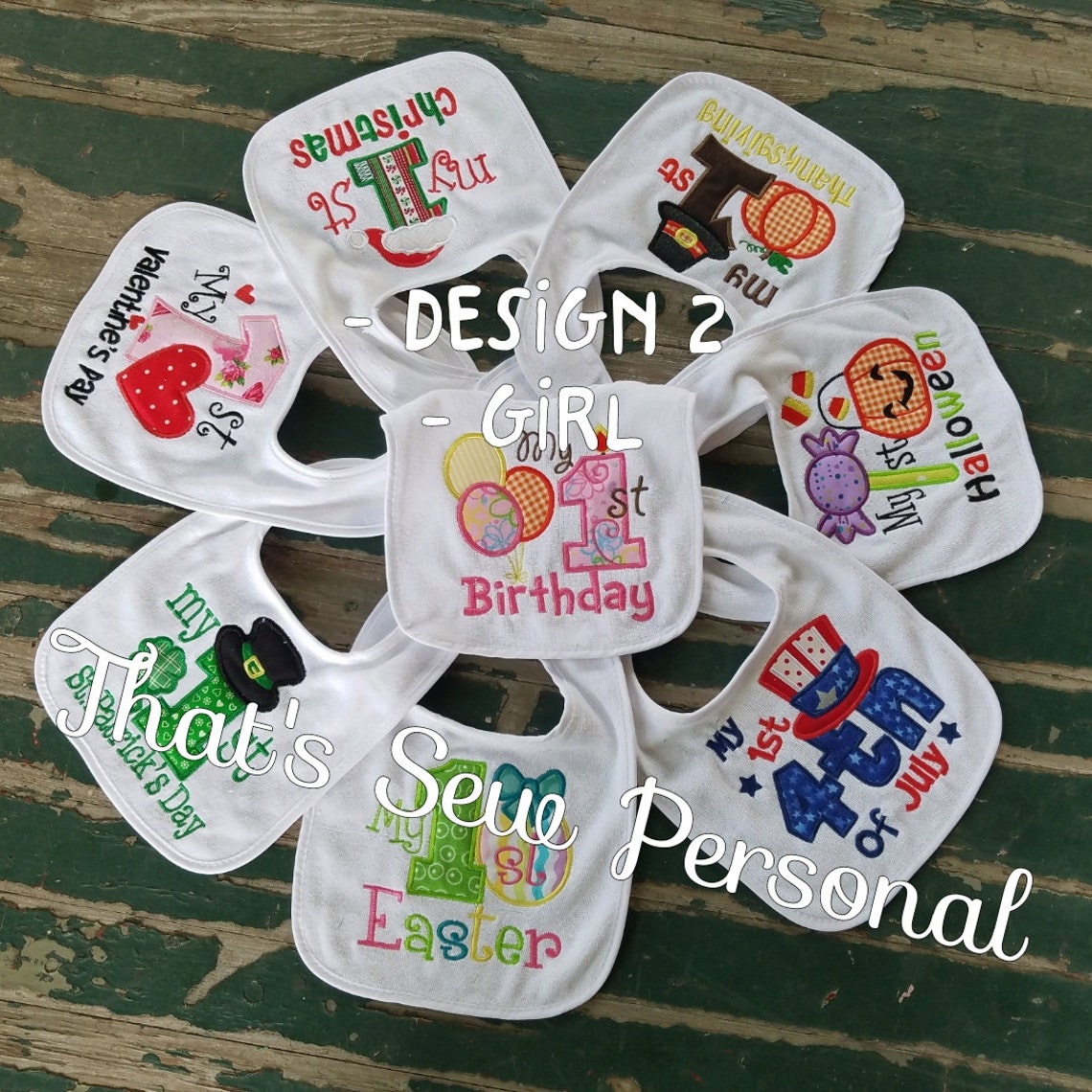 Baby Bib Set Baby's First Bib Set Baby's First | Etsy