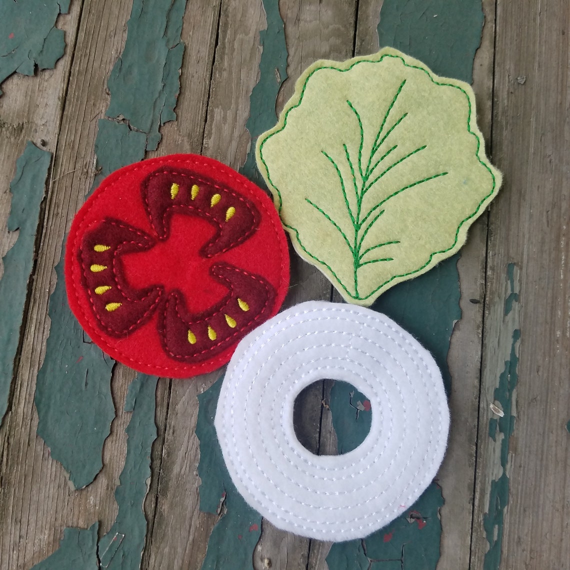 Play Food Felt Food Cheeseburger Play Set Smiley Bun - Etsy