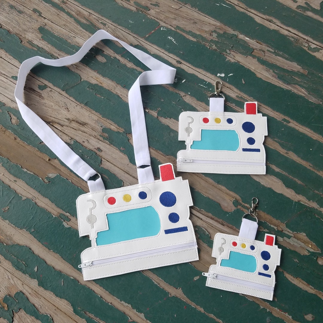 Vinyl Sewing Machine Shaped Pouch , Vinyl Bag , Vinyl Zipper Bag ...