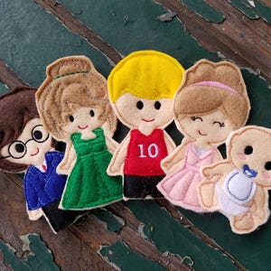 My Family Finger Puppet Play Set , Sold Individually or as a Set - Etsy