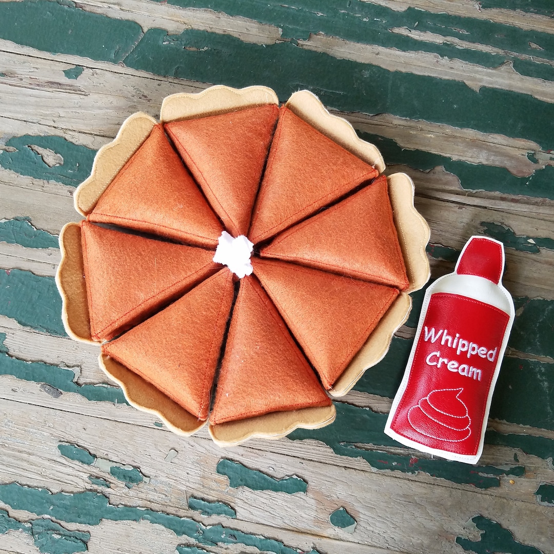 Play Food , Felt Food , Pumpkin Pie Play Set , Thanksgiving Pie ...