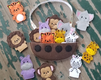 Noah Finger Puppets - Etsy