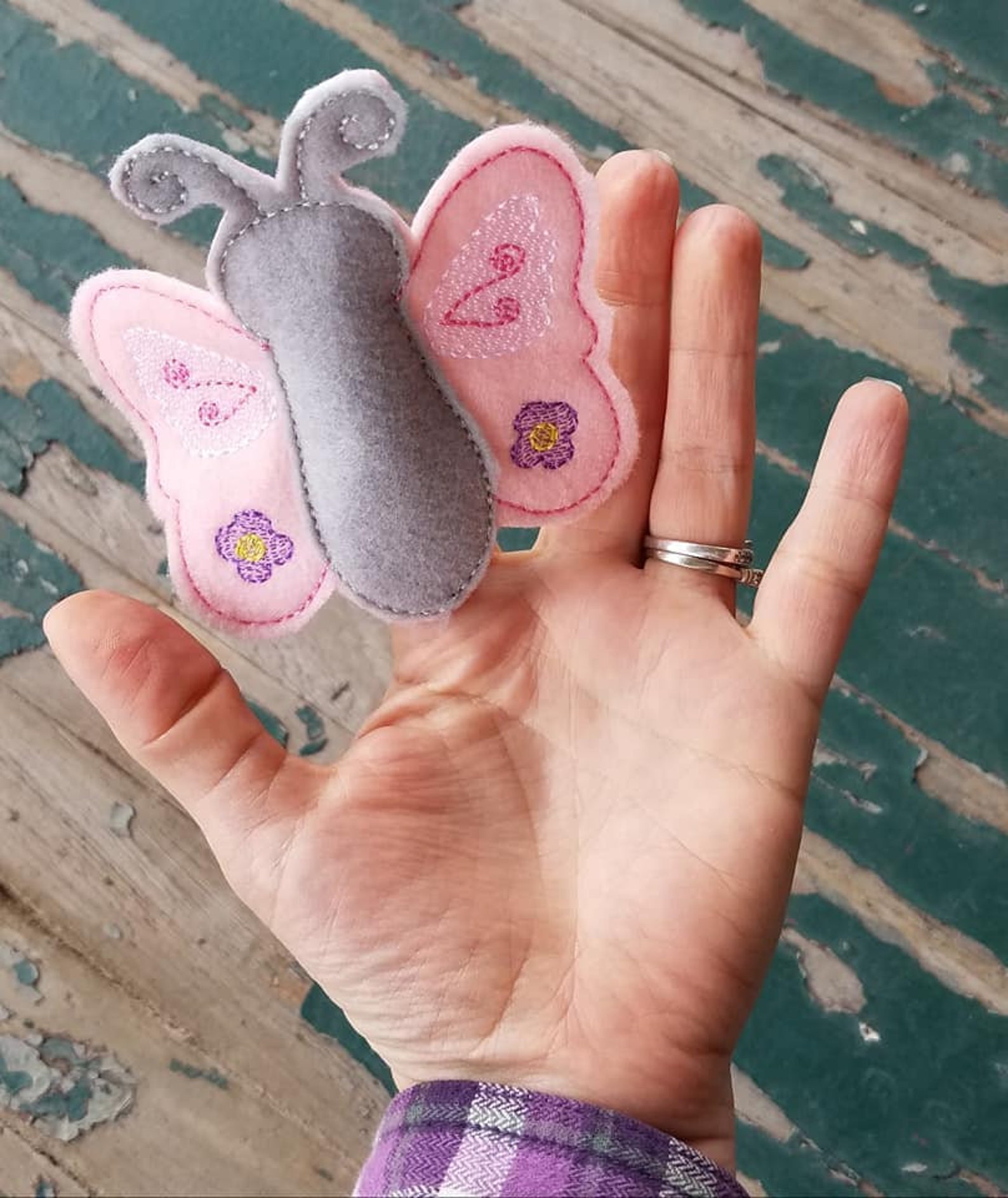 Butterfly Finger Puppet , Butterfly Finger Friend , Bendable Butterfly ...