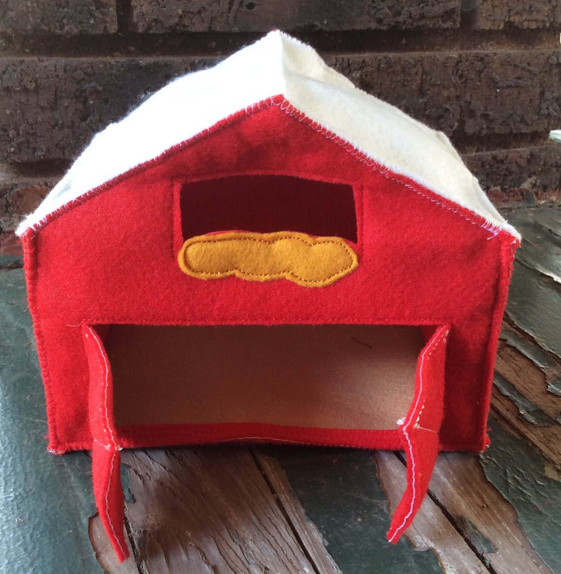 Red Felt Barn Fun Farm Felt Finger Puppet Play Set Farm - Etsy