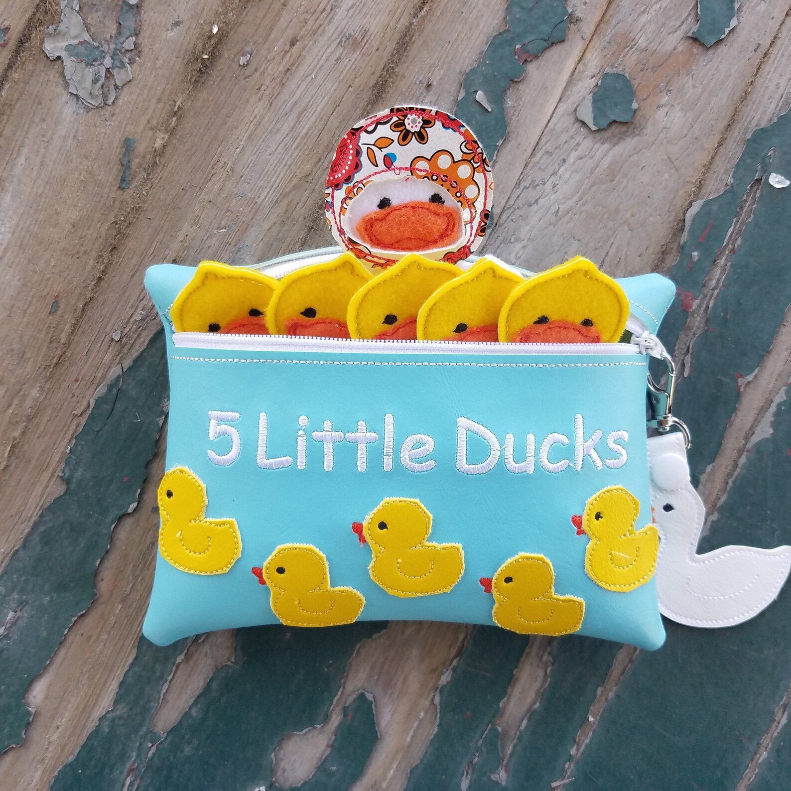 5 Little Ducks Storybook Characters Felt Puppets Five | Etsy