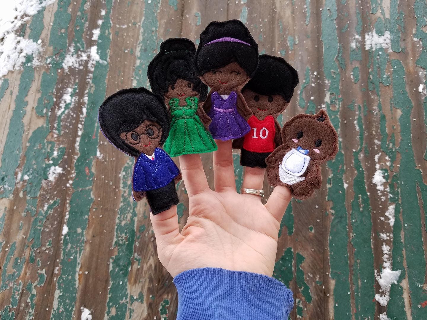 My Family Finger Puppet Play Set , Sold Individually or as a Set - Etsy