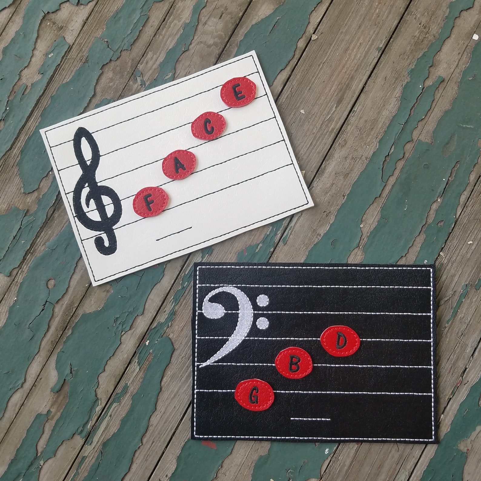 Music Note Matching Game Marine Vinyl or Felt Play Set | Etsy