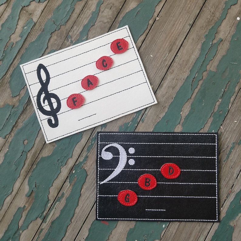 Music Note Matching Game Marine Vinyl or Felt Play Set | Etsy