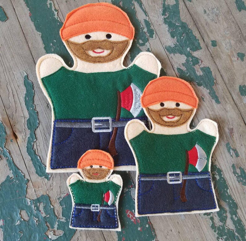 Red Riding Hood Felt Puppets Story Book Characters Play - Etsy