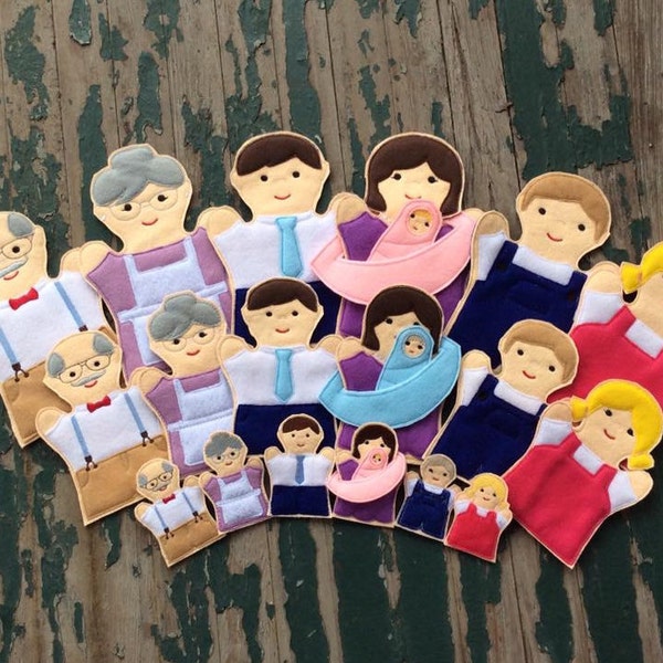Family Finger Puppet - Etsy