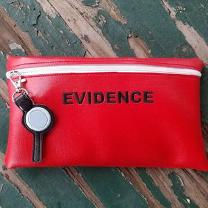 Vinyl Detective Evidence Bag and Kit , Dress up , Pretend Play , Vinyl ...