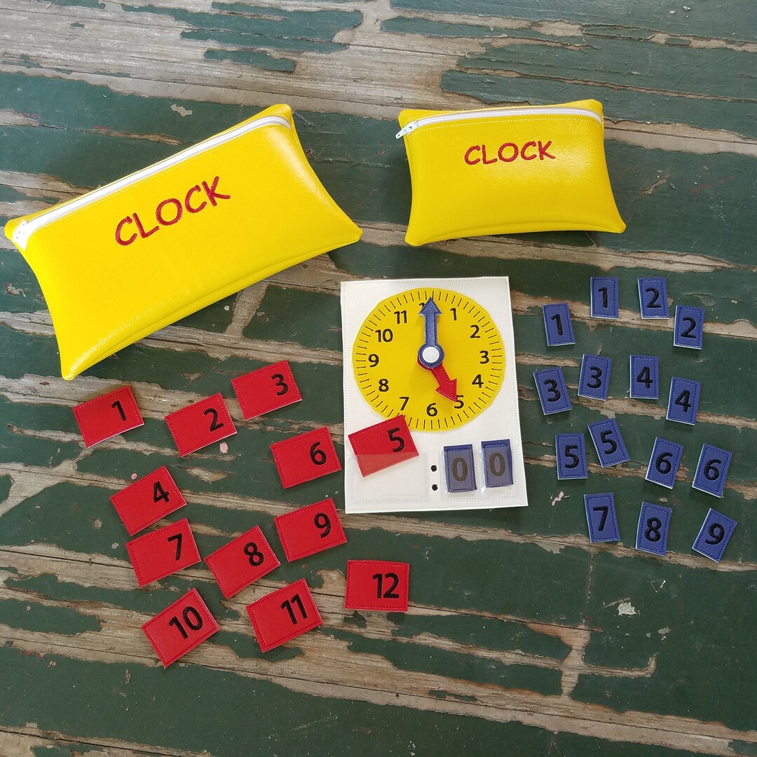 Clock Play Set , Marine Vinyl Play Set , Educational Fun , Learn to ...