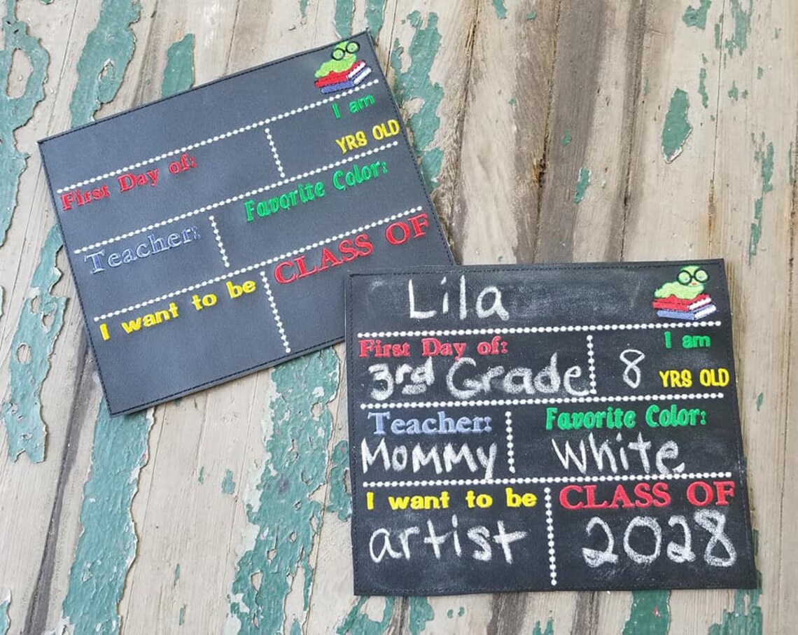 Back to School Chalkboard Sign Reusable Chalkboard Sign | Etsy