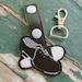 Embroidered Tap Shoe Key Fob: Marine Vinyl Dance Gift - Etsy