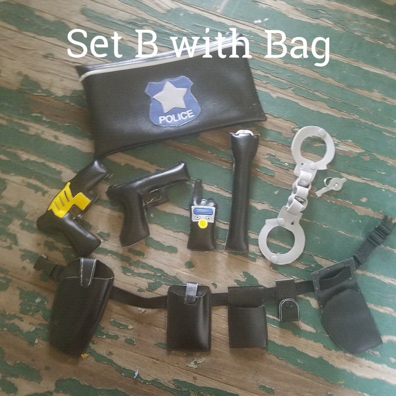 Vinyl Pretend Police Kit Dress up Pretend Play Vinyl - Etsy