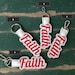 Embroidered Tap Shoe Key Fob: Marine Vinyl Dance Gift - Etsy
