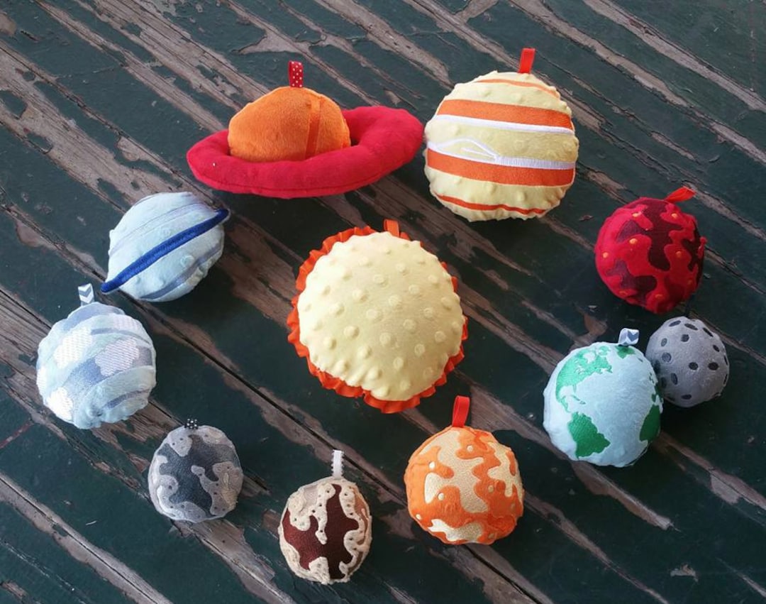 Plush Stuffed Solar System Play Set , Available in 3 Sizes , Sold as a ...