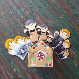 Hansel and Gretel , Felt Puppets , Storybook Puppets , Puppet Play Set ...
