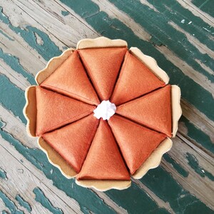 Play Food , Felt Food , Pumpkin Pie Play Set , Thanksgiving Pie ...