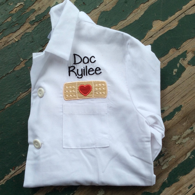 Personalized Child's Lab Coat Doc Doctor Dentist - Etsy