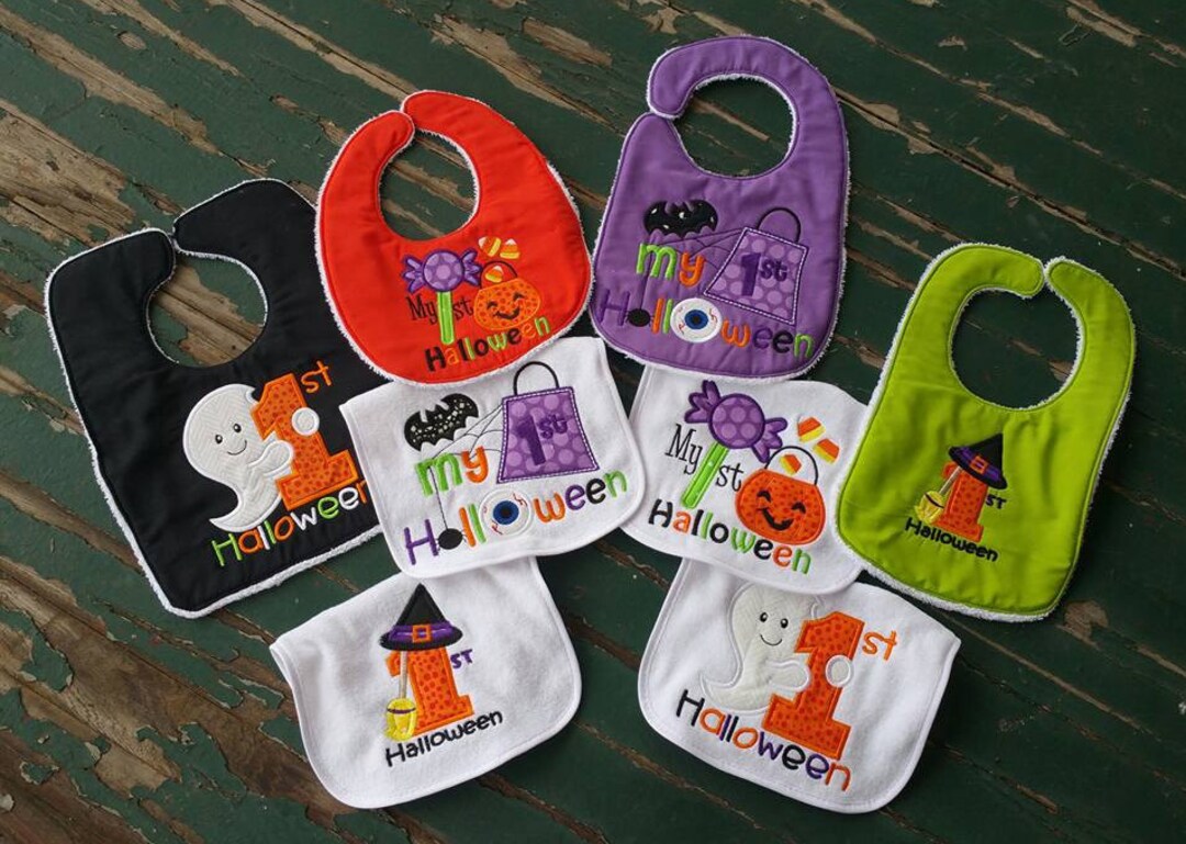 Baby's First Bib , My 1st Halloween, First Year Baby Bibs - Etsy